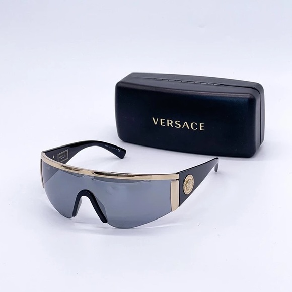 Versace | Accessories | New Versace Ve297 12526g Shield Sunglasses Mod 2197 | Poshmark